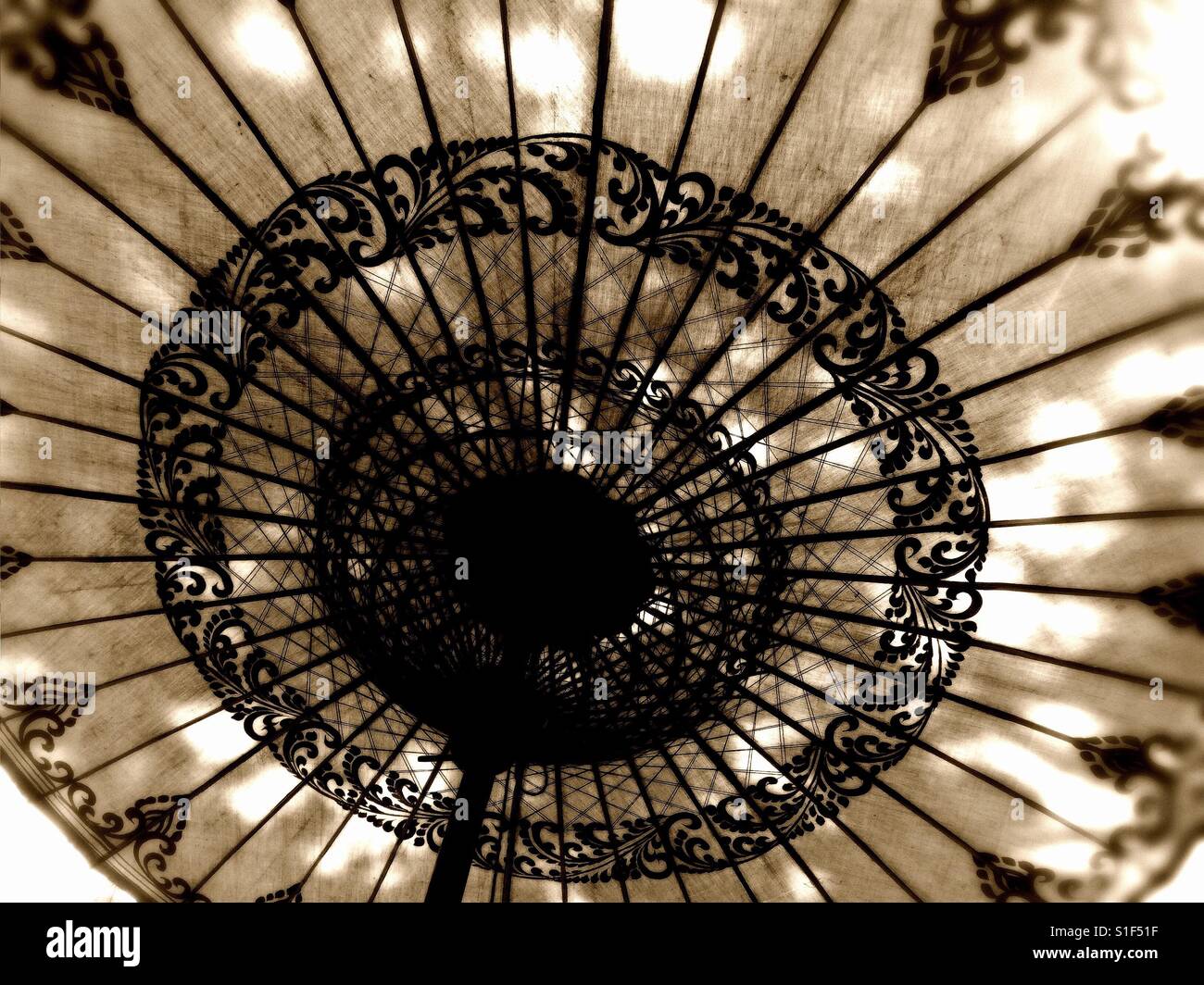 Under a paper umbrella in Bagan, Myanmar Stock Photo - Alamy