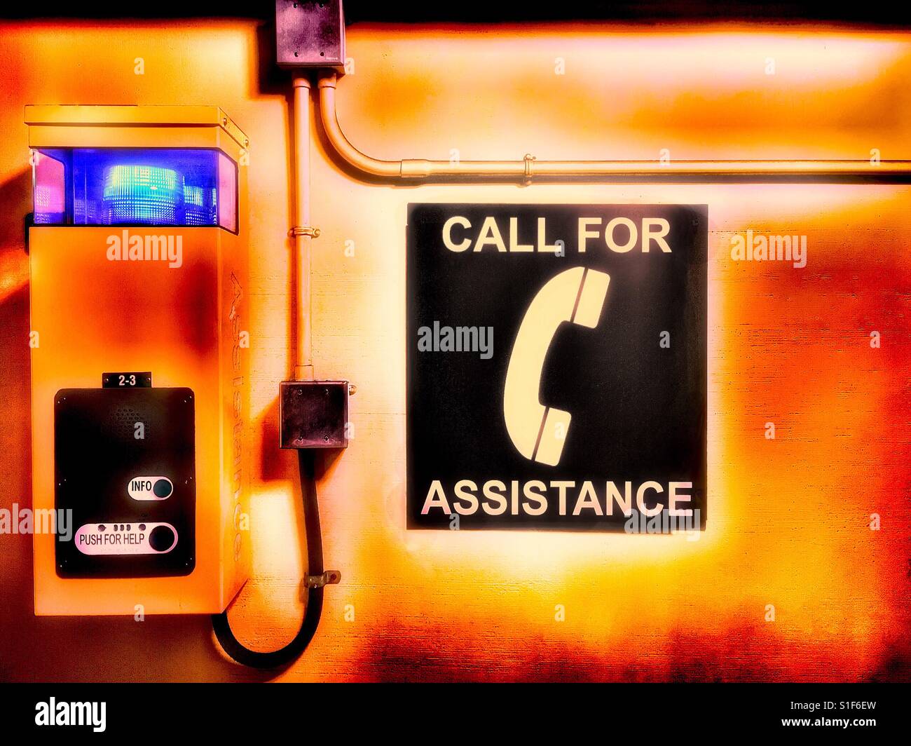 Call for assistance Stock Photo - Alamy