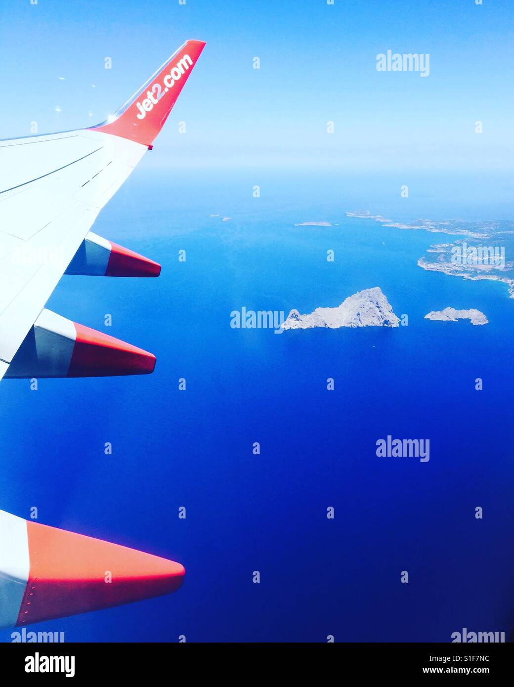 Leaving Ibiza in a Jet2 plane, don't know when I'll be back again Stock ...