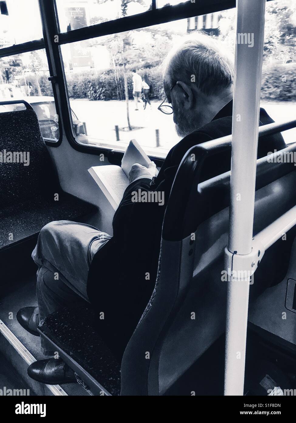 Bus Passenger Reading High Resolution Stock Photography and Images - Alamy