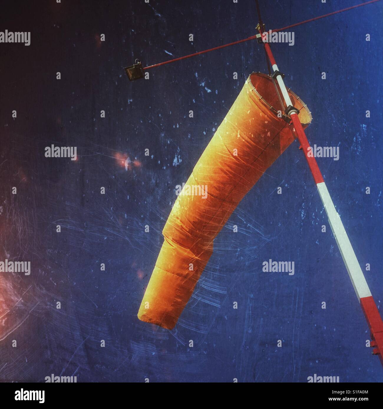 Windsock airfield weather Stock Photo - Alamy