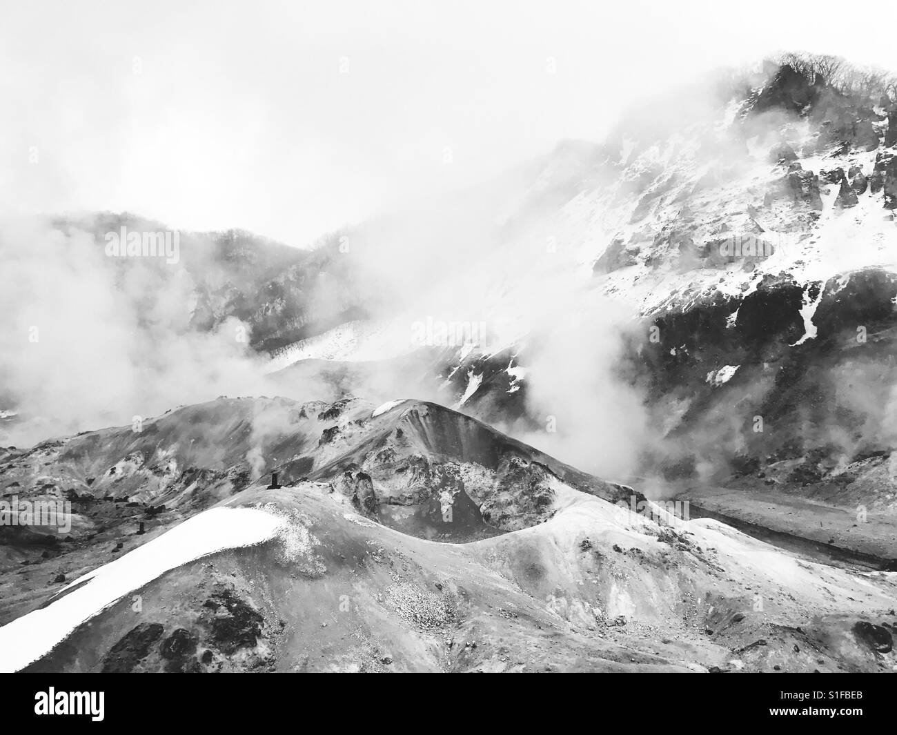 Japan mountain Black and White Stock Photos & Images - Alamy