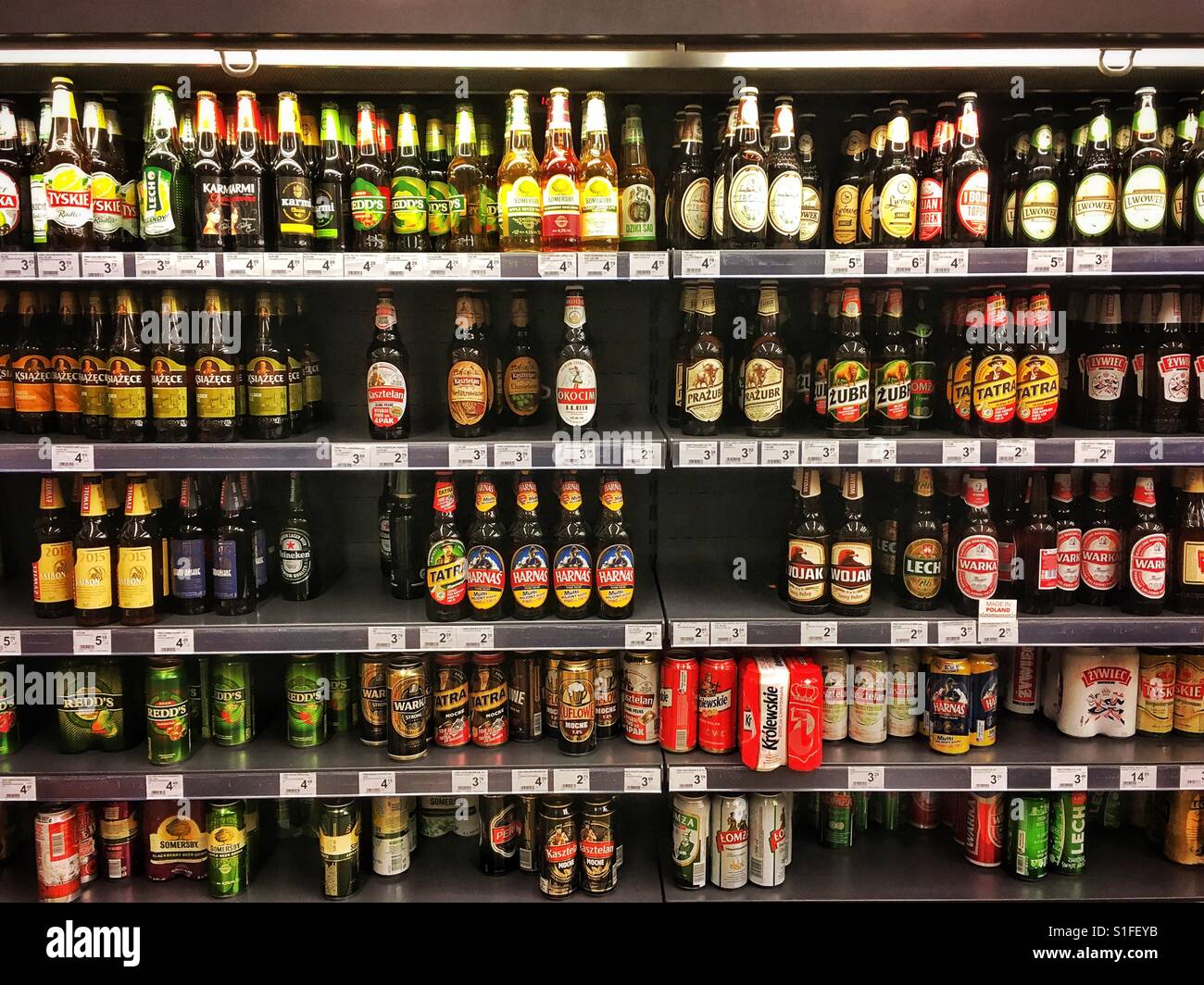 Poland beer bottle hi-res stock photography and images - Alamy