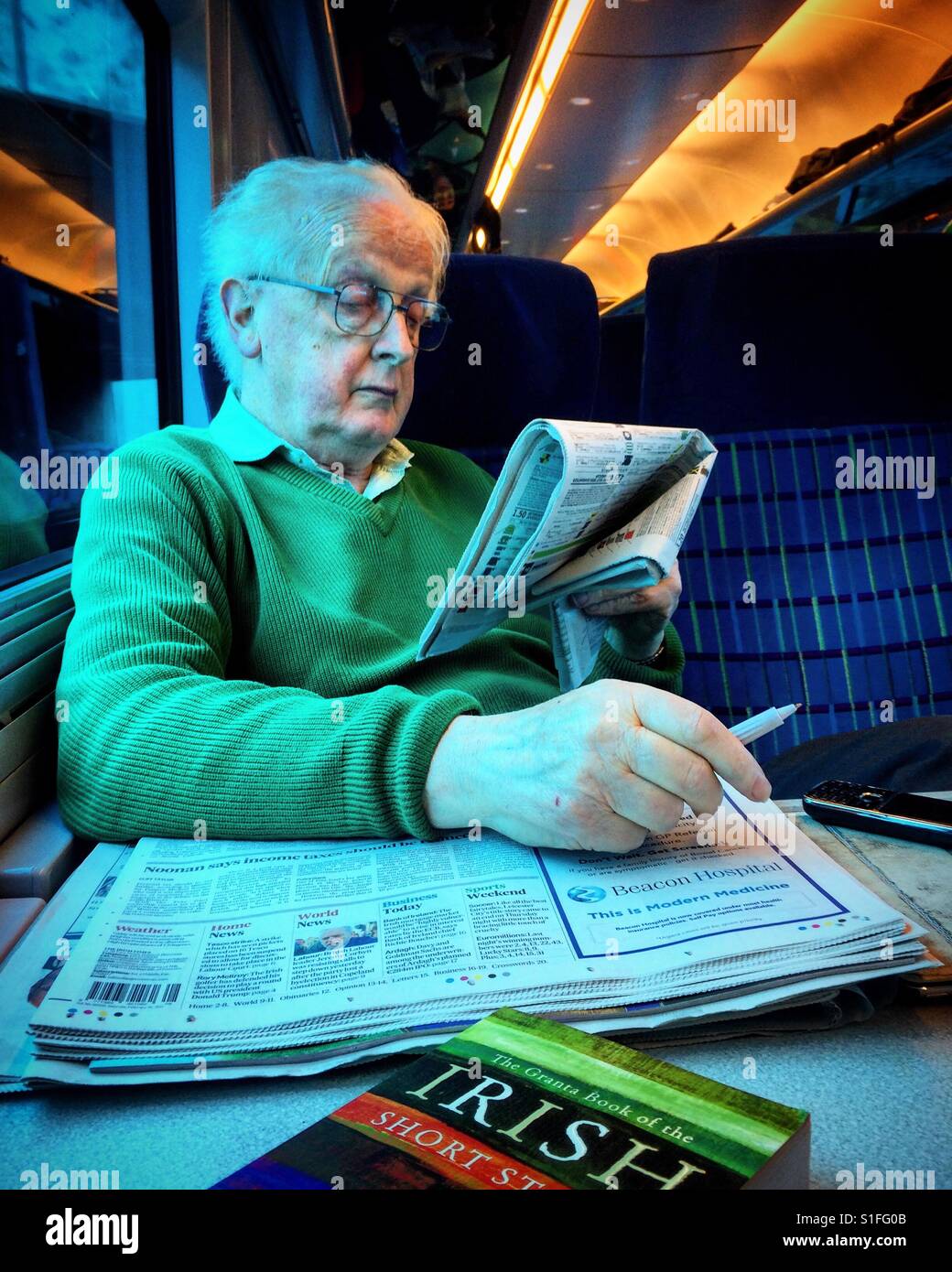 Old man train High Resolution Stock Photography and Images - Alamy