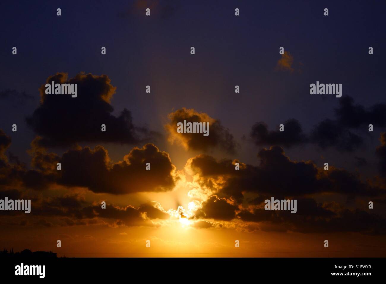 Sunset clouds sky in lebanon beirut Stock Photo - Alamy
