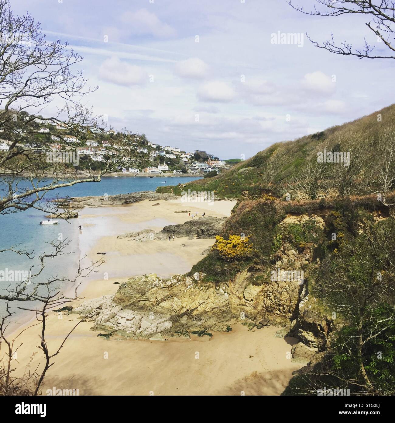 Salcombe beach hi-res stock photography and images - Alamy