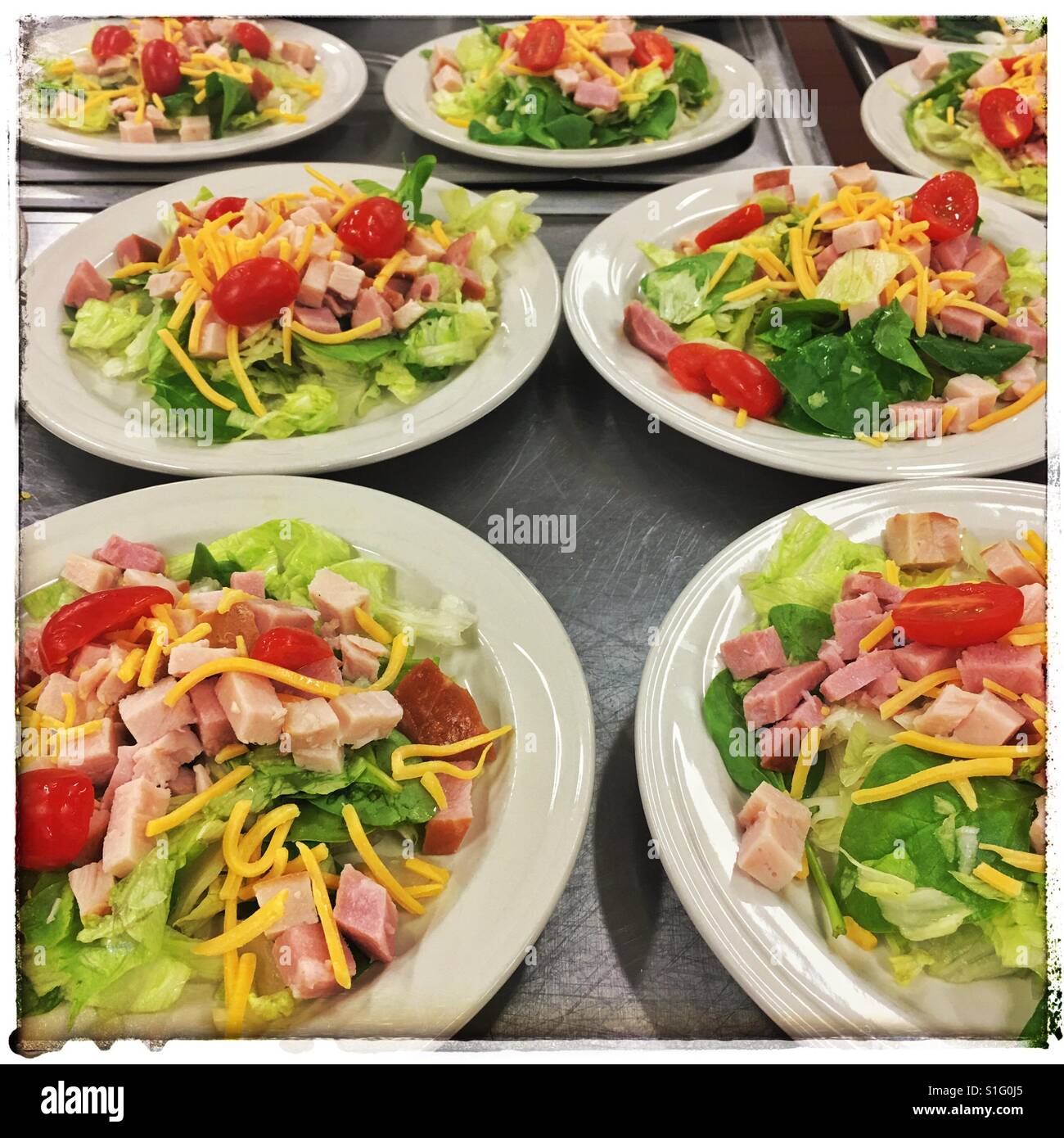 Salad plates hi-res stock photography and images - Alamy