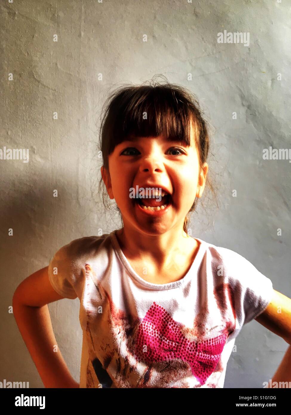 Very happy girl Stock Photo - Alamy