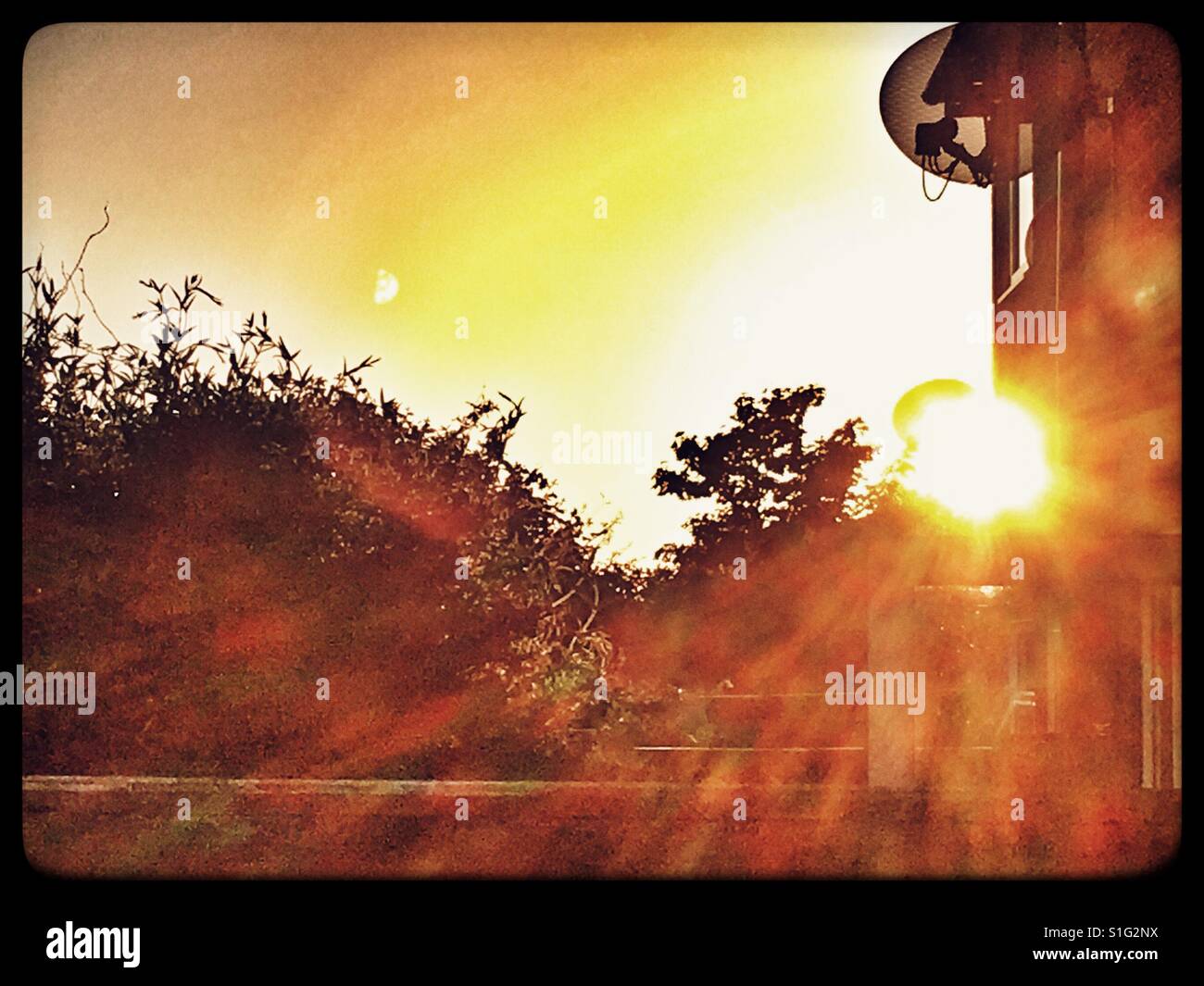 The Golden Light (one hour before sunset). Ipswich, England Stock Photo ...