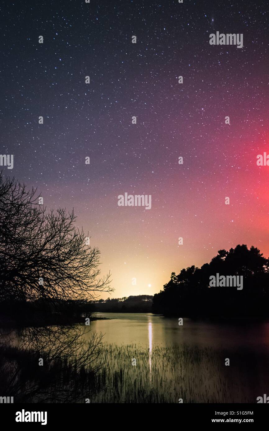 Dark pond with reflections hi-res stock photography and images - Alamy