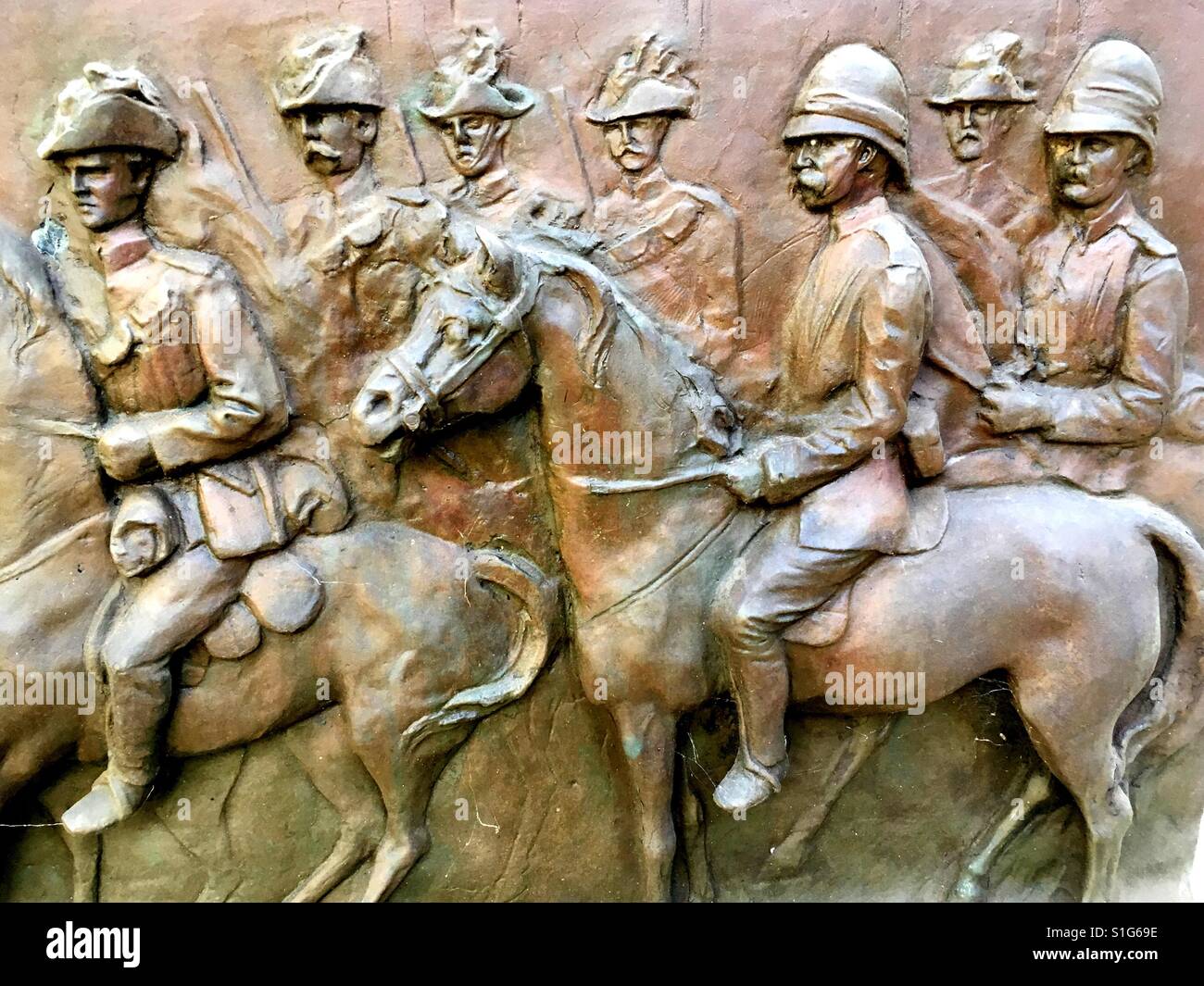 War memorial of soldiers on wall Kings Park Western Australia Stock ...