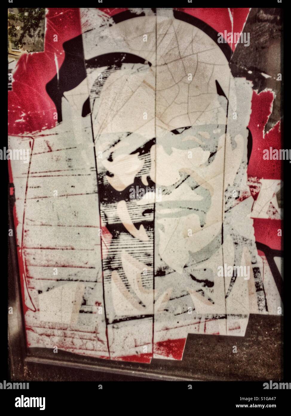 KFC weathered Colonel Sanders logo Stock Photo - Alamy