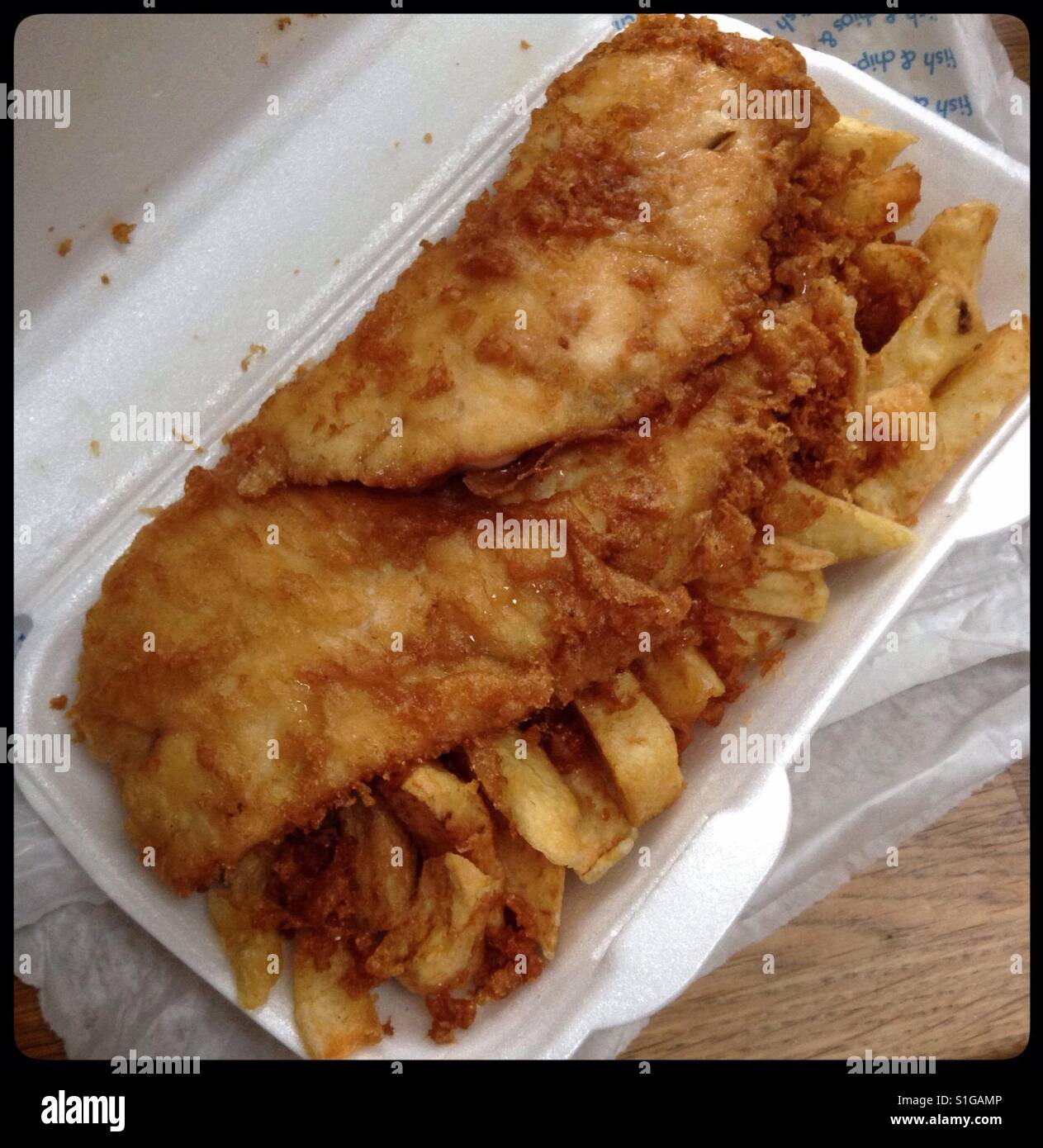 Fish and chips supper hi-res stock photography and images - Alamy