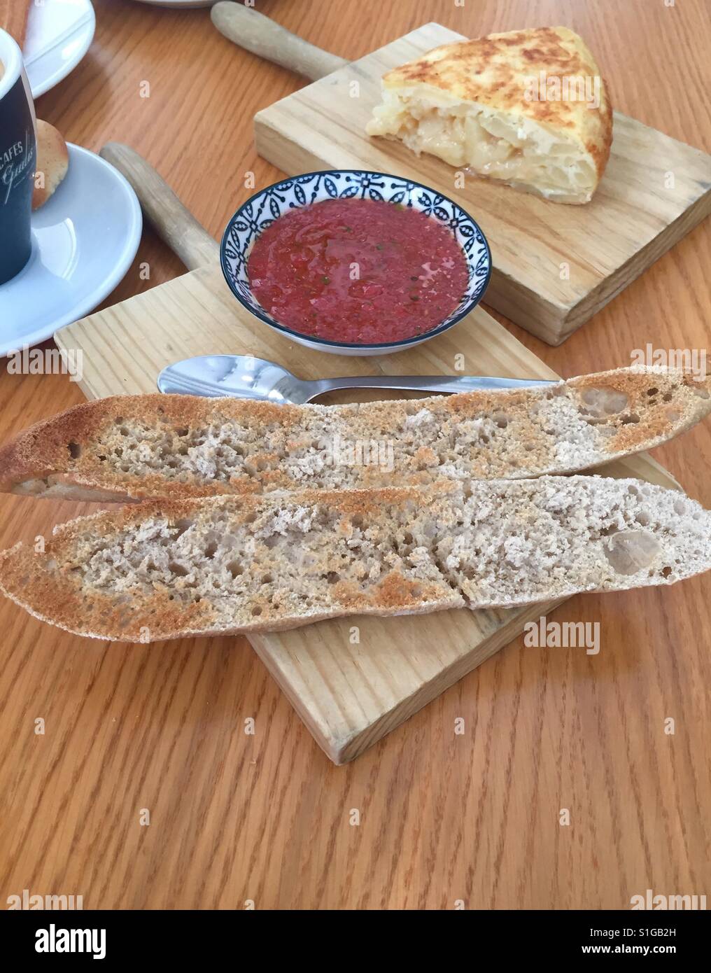 A Spanish breakfast Stock Photo - Alamy