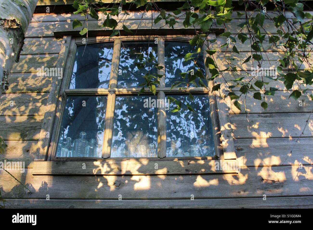 Setting sun light & shadows Stock Photo - Alamy