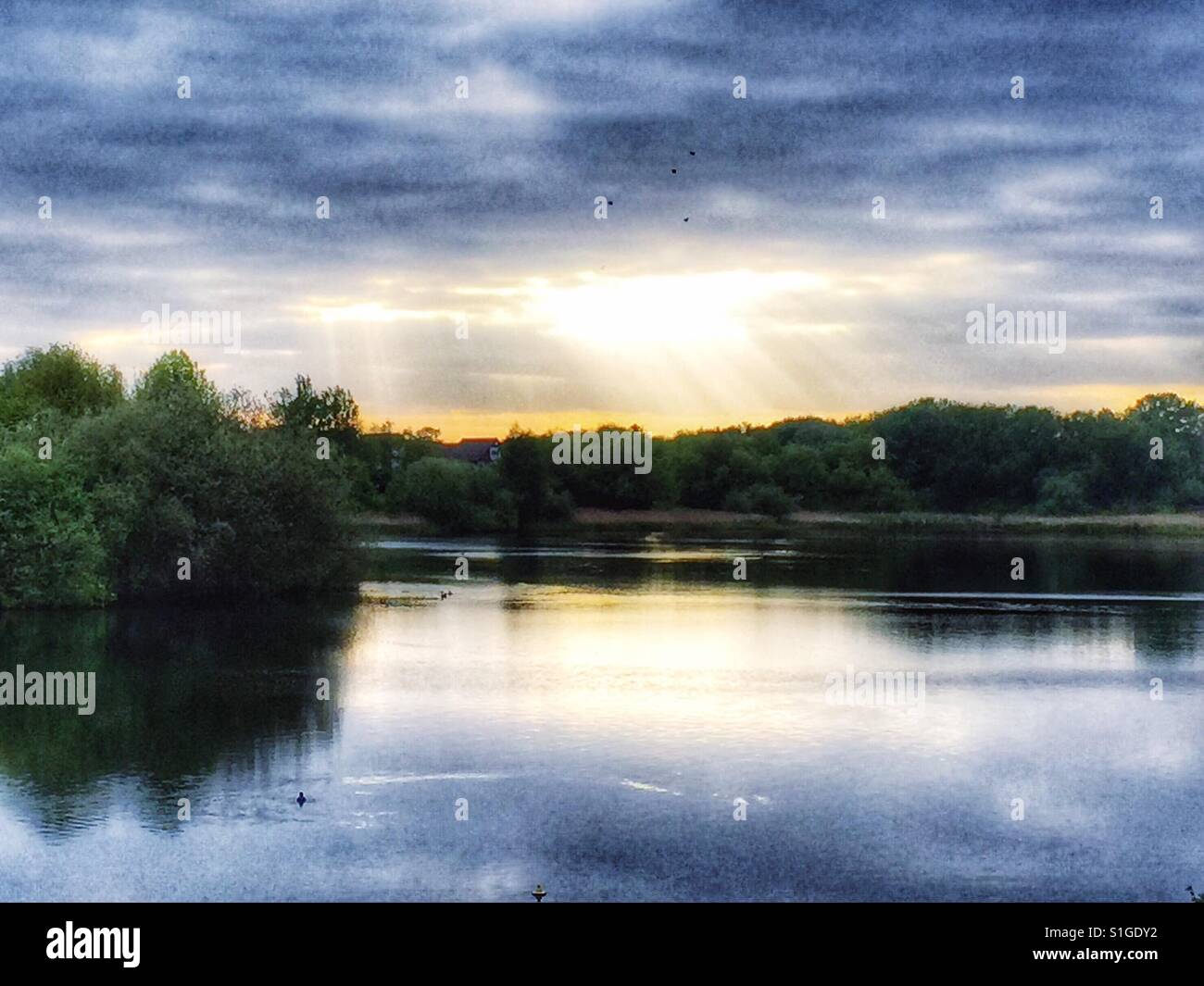 Lake side view hi-res stock photography and images - Alamy