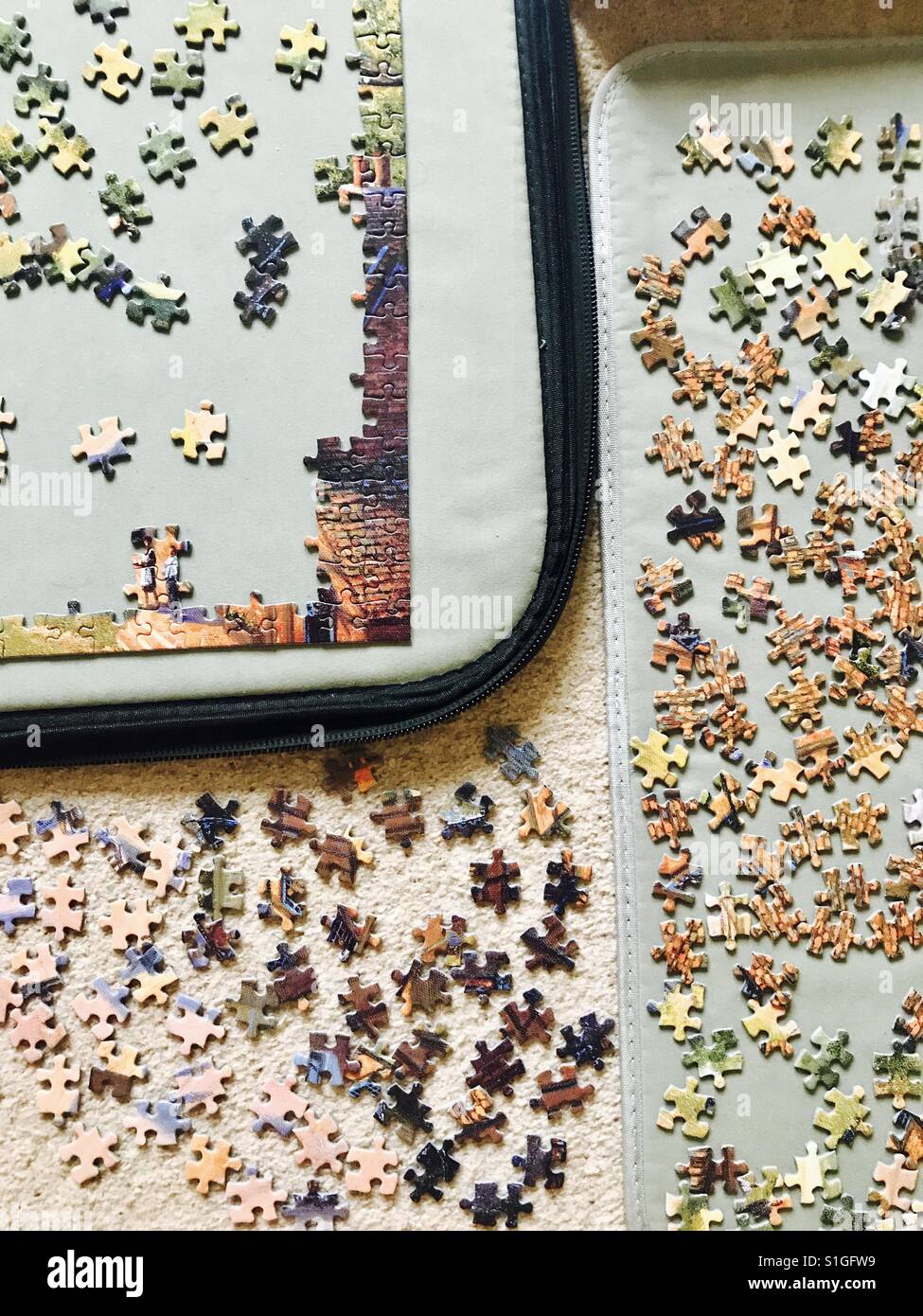 Bits of a puzzle hi-res stock photography and images - Alamy