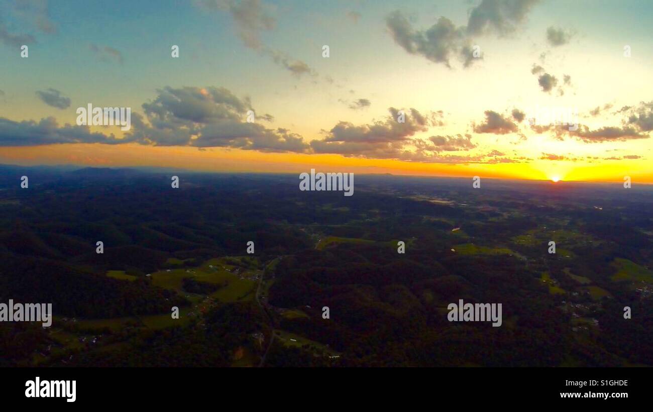 East tn sunset Stock Photo - Alamy