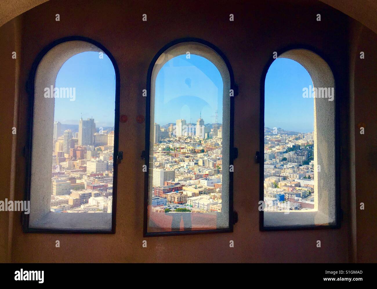 Coit tower windows hi-res stock photography and images - Alamy