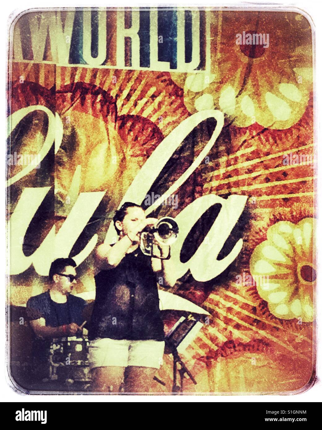 Female trumpeter, Rachel Therrien, performing at Dundas West Fest in ...