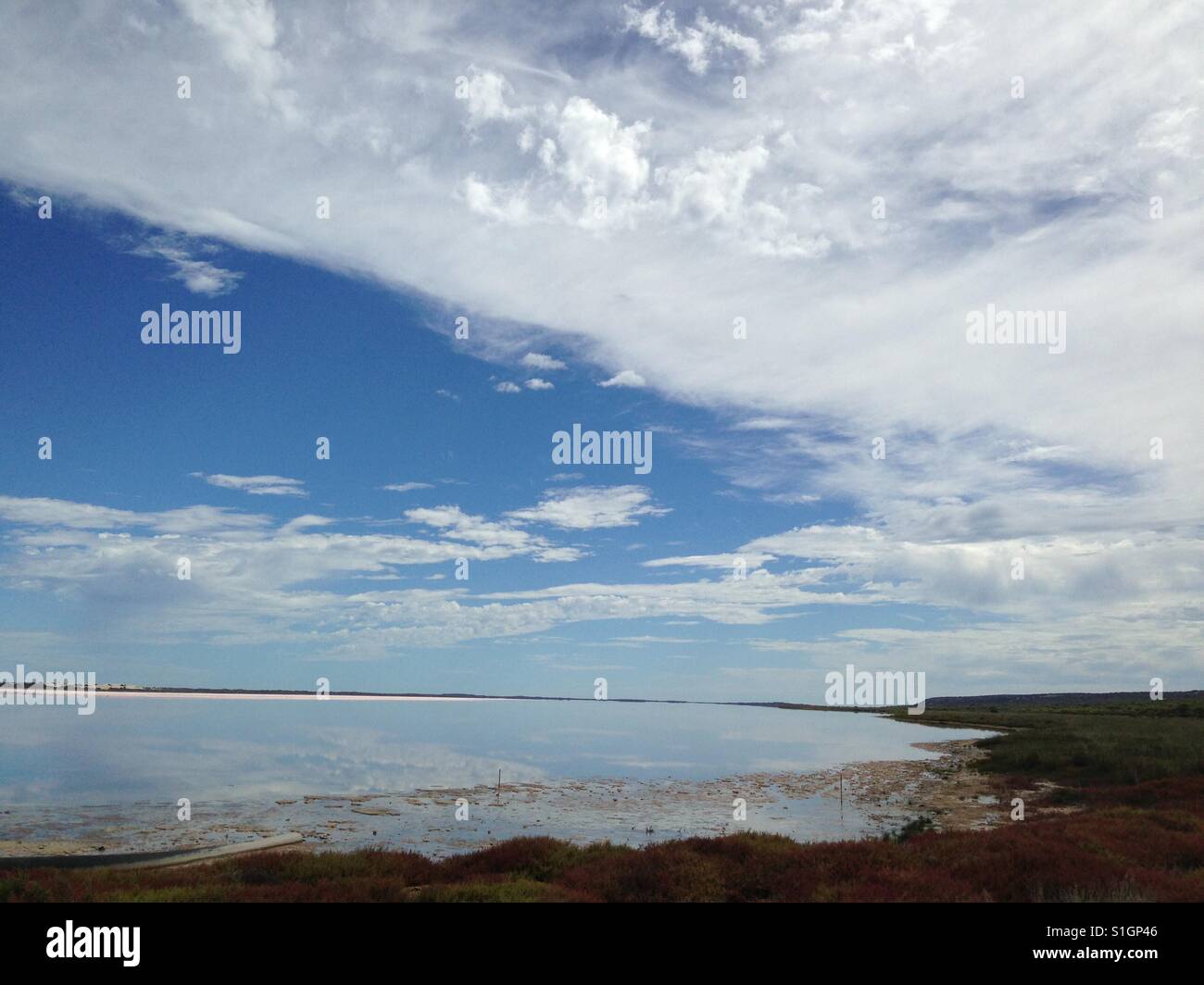 Very calm lake somewhere in Western Australia Stock Photo - Alamy
