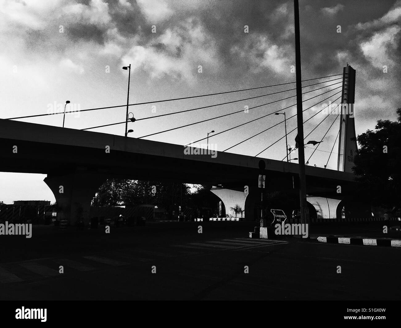Bridge to sky Black and White Stock Photos & Images - Alamy
