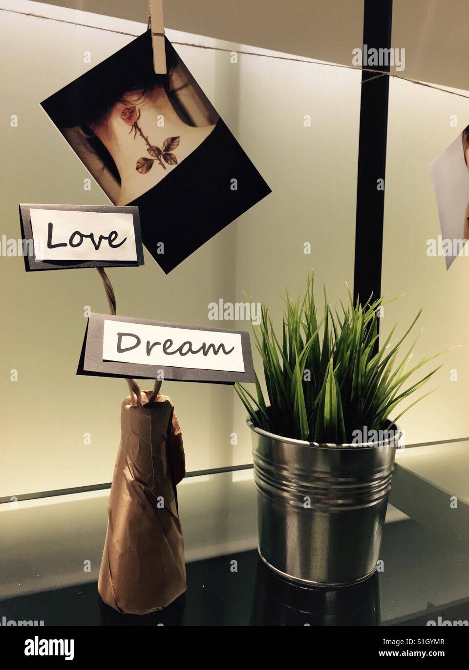 Room decor in Sol & Grace Hotel, Barcelona Stock Photo - Alamy