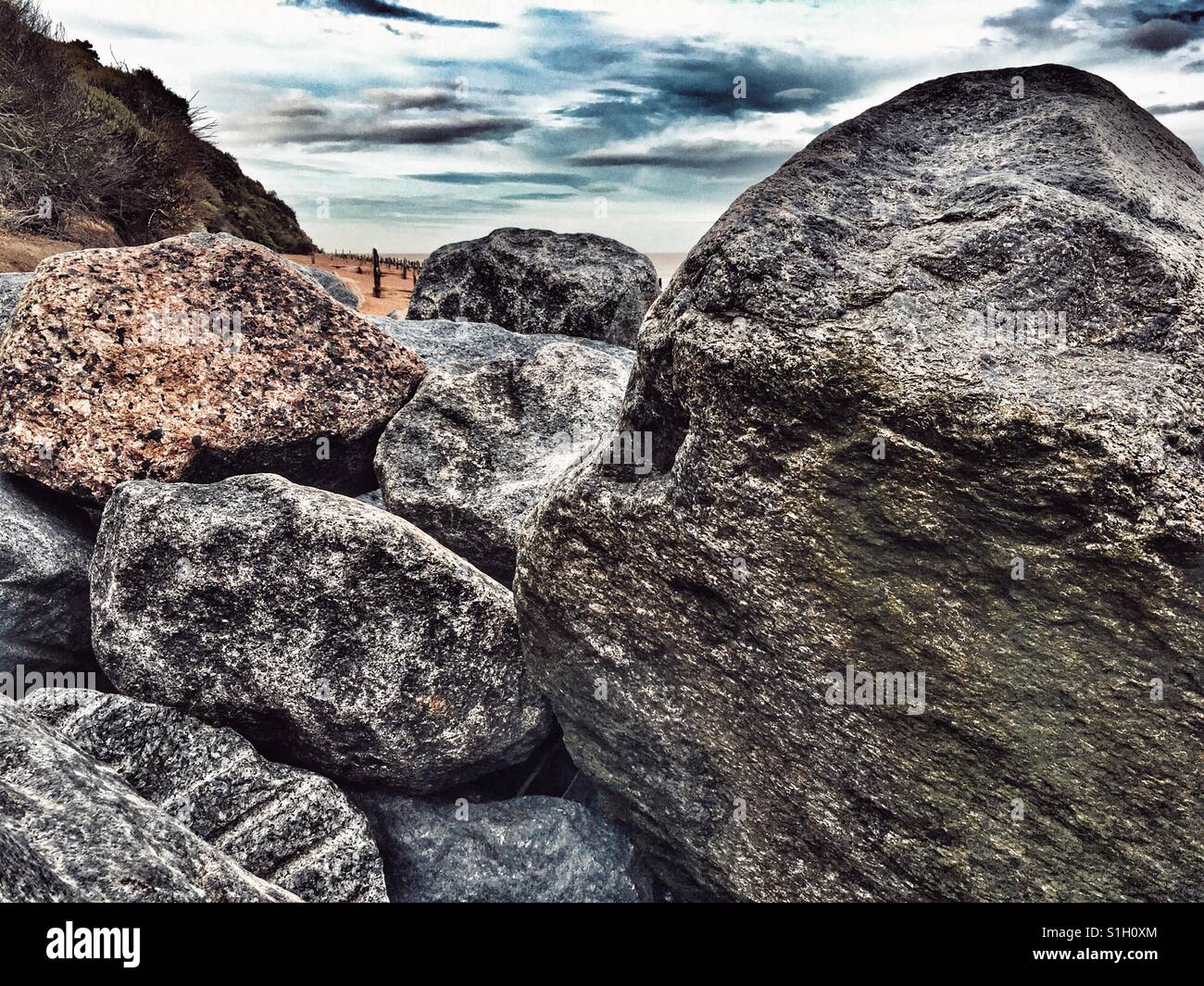 Rock Armour For Sea Defences Stock Photos & Rock Armour For Sea ...