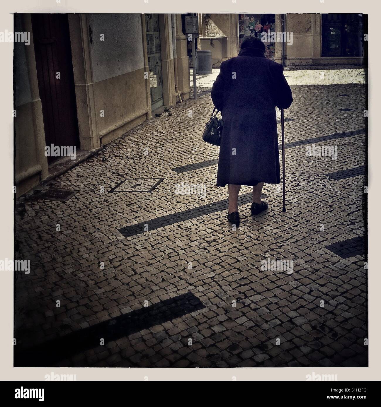 Back of old lady hi-res stock photography and images - Alamy