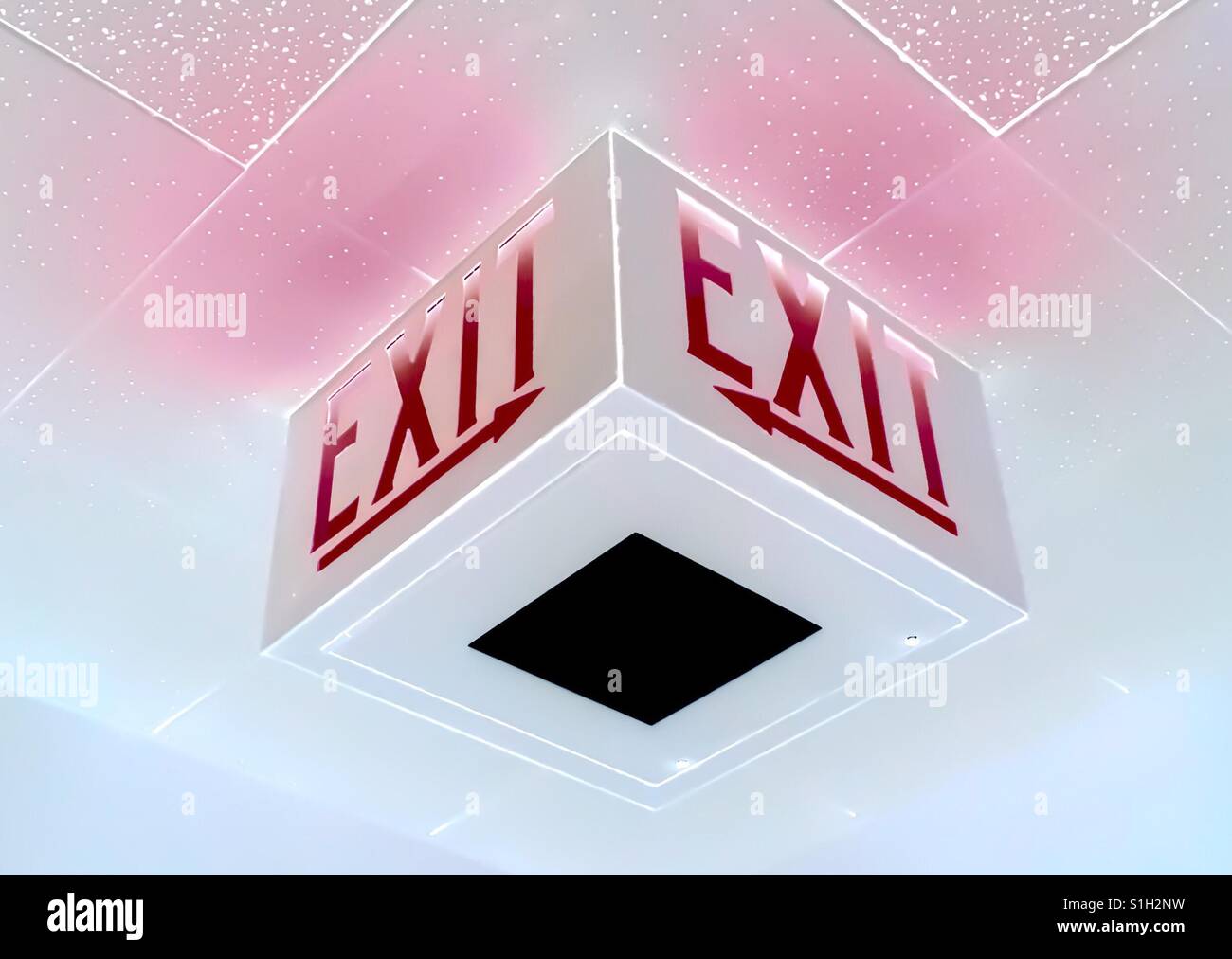 Exit x2 sign Stock Photo - Alamy