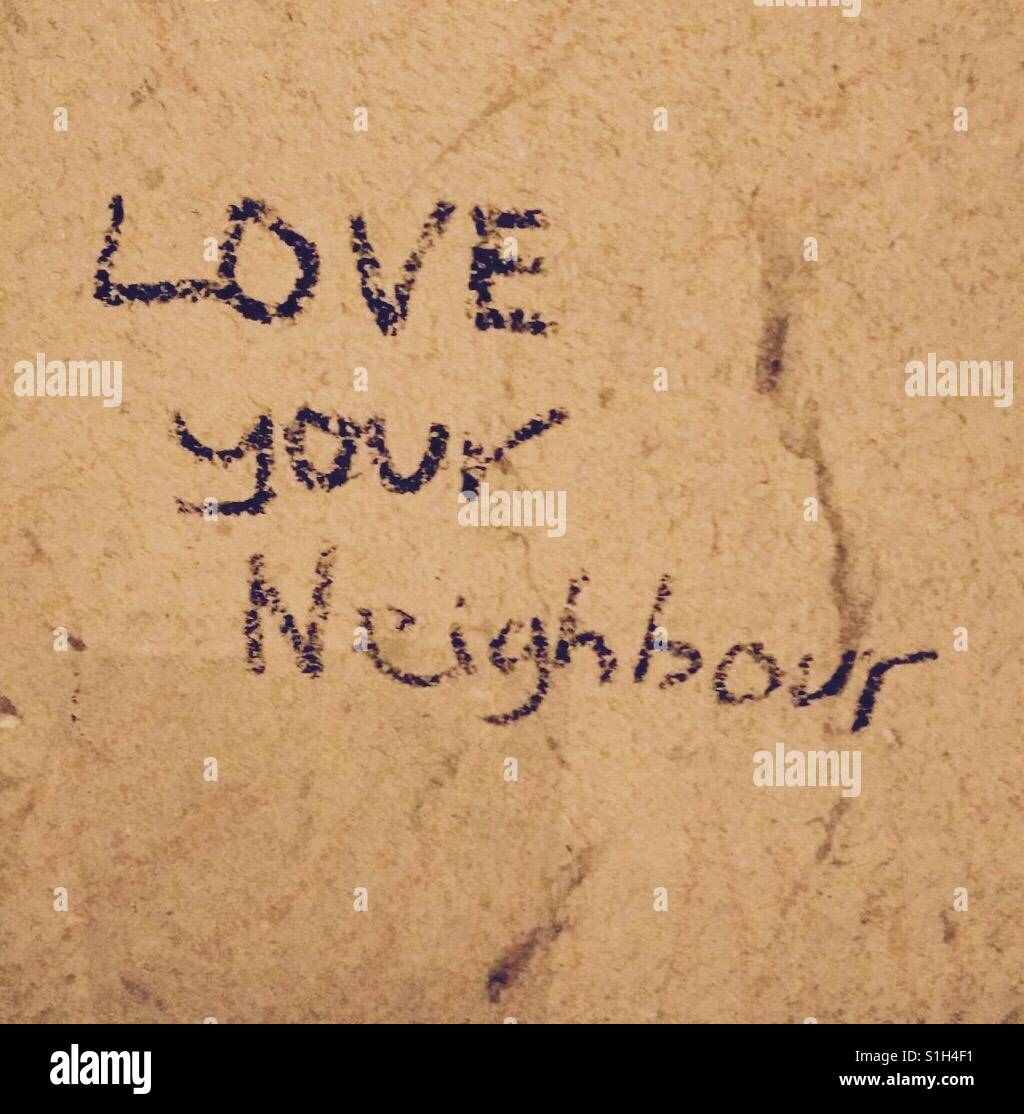 Love your neighbour Stock Photo - Alamy