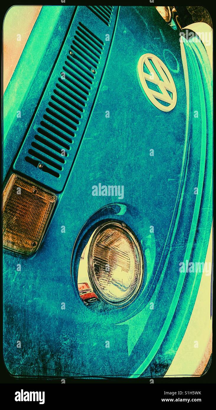 VW Volkswagen camper van front end with chrome badge Stock Photo - Alamy
