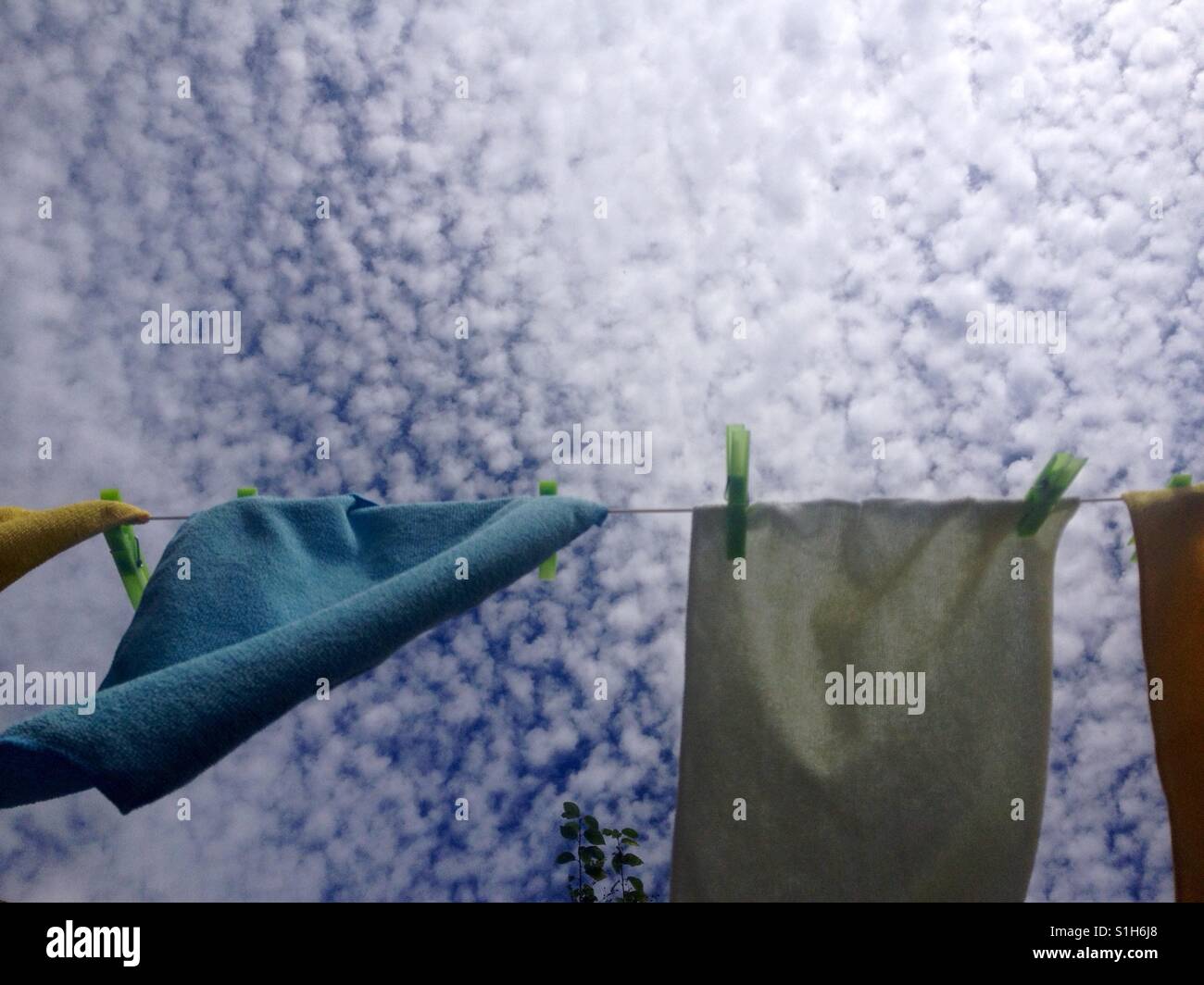 Washing on line hi-res stock photography and images - Alamy