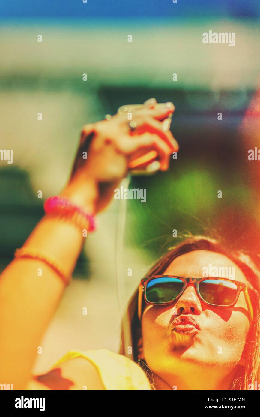 Funny selfie hi-res stock photography and images - Alamy