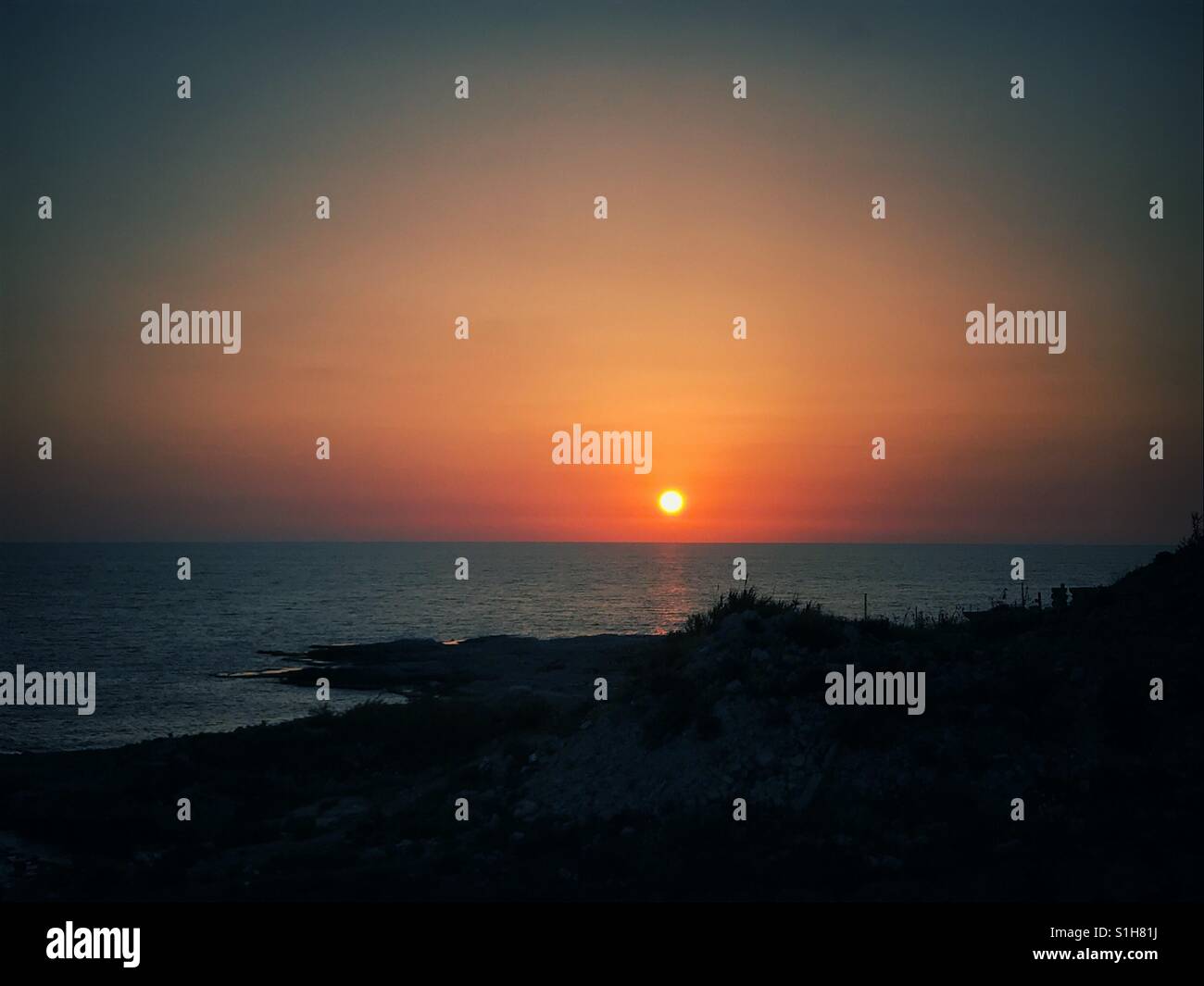 June sunset in Beirut Lebanon during Ramadan Stock Photo - Alamy