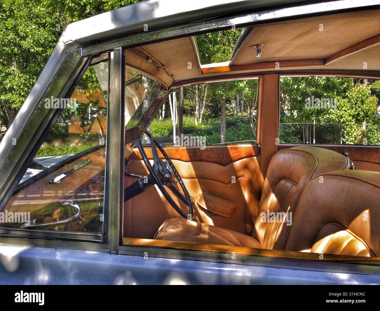 Looking into a car Stock Photo - Alamy