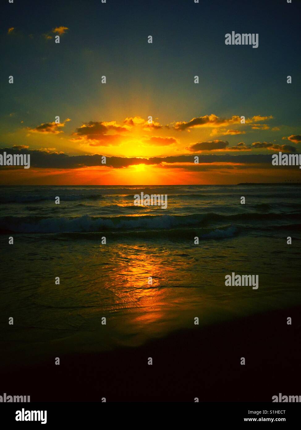 Dramatic sunset beirut Lebanon Stock Photo - Alamy