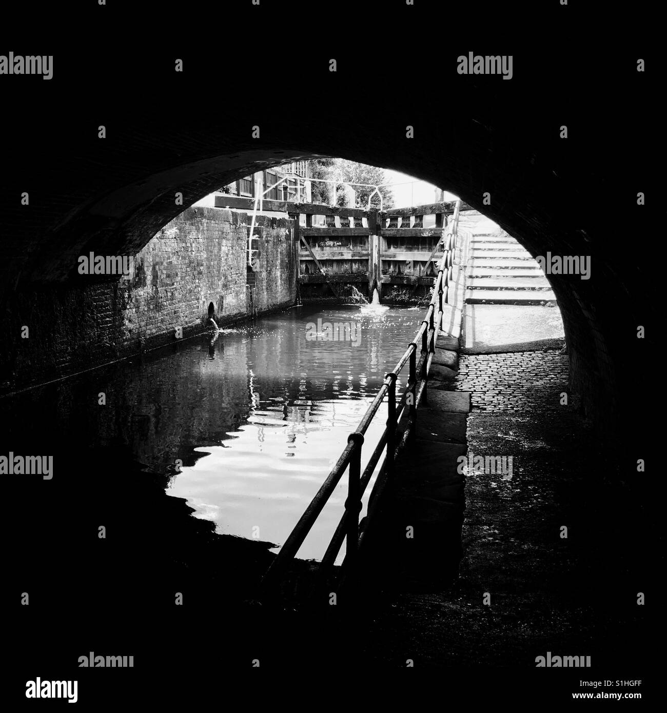 Frog bridge Black and White Stock Photos & Images - Alamy
