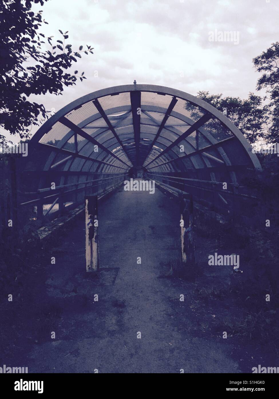 Motorway footbridge hi-res stock photography and images - Alamy