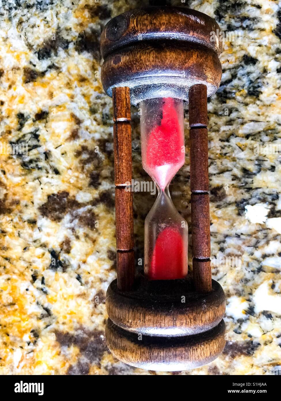 Timer on kitchen granite counter Stock Photo - Alamy