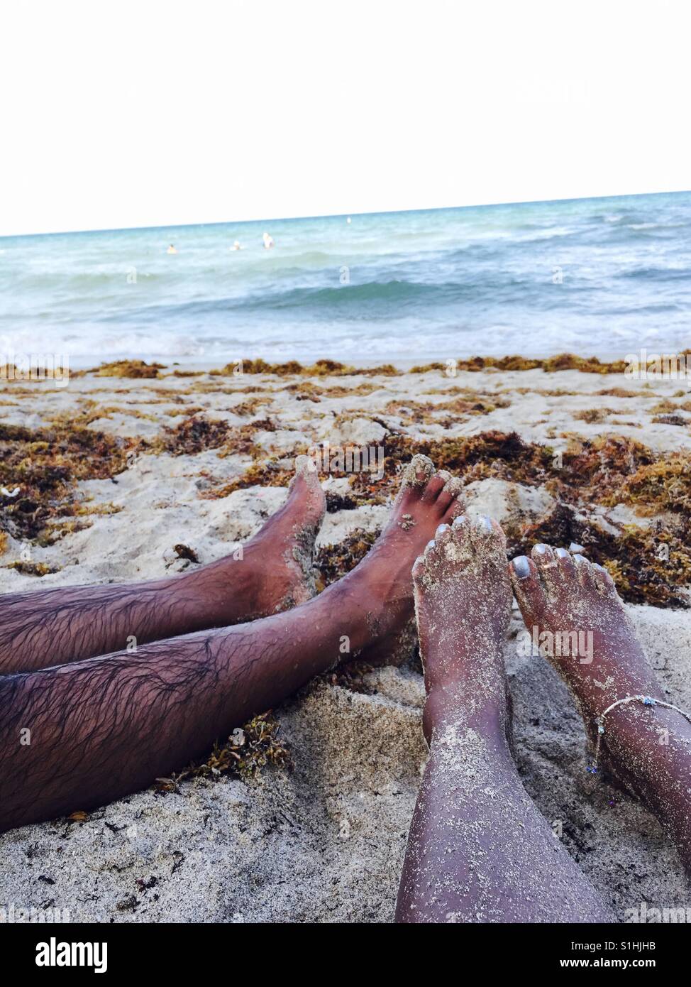 Beach feet hi-res stock photography and images - Alamy