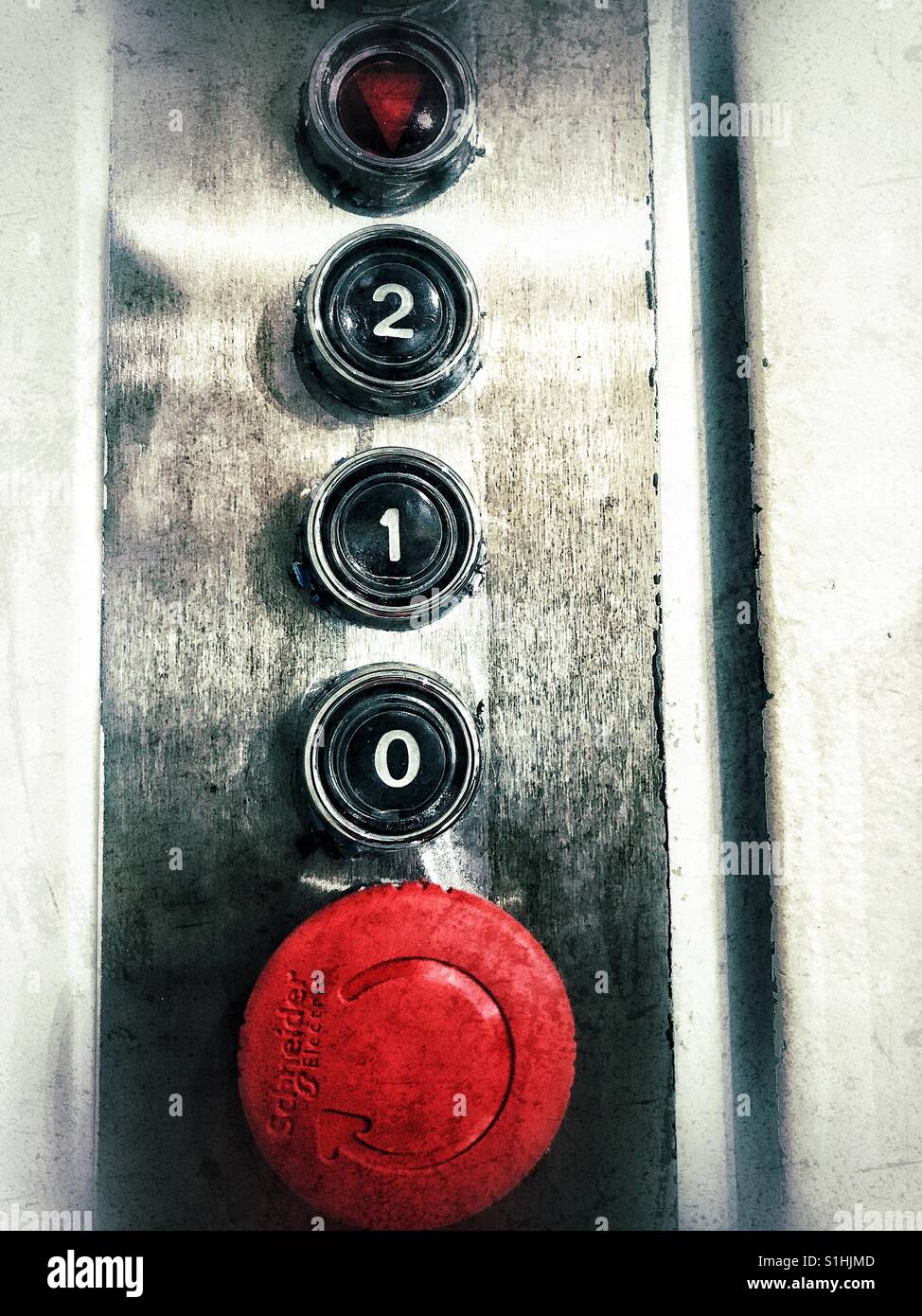 Lift button detail hi-res stock photography and images - Alamy