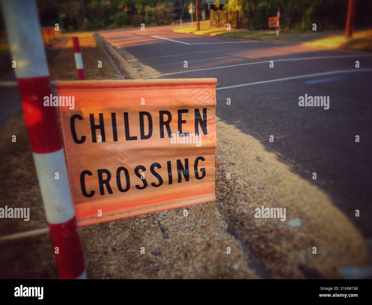 Children crossing sign Stock Photo - Alamy
