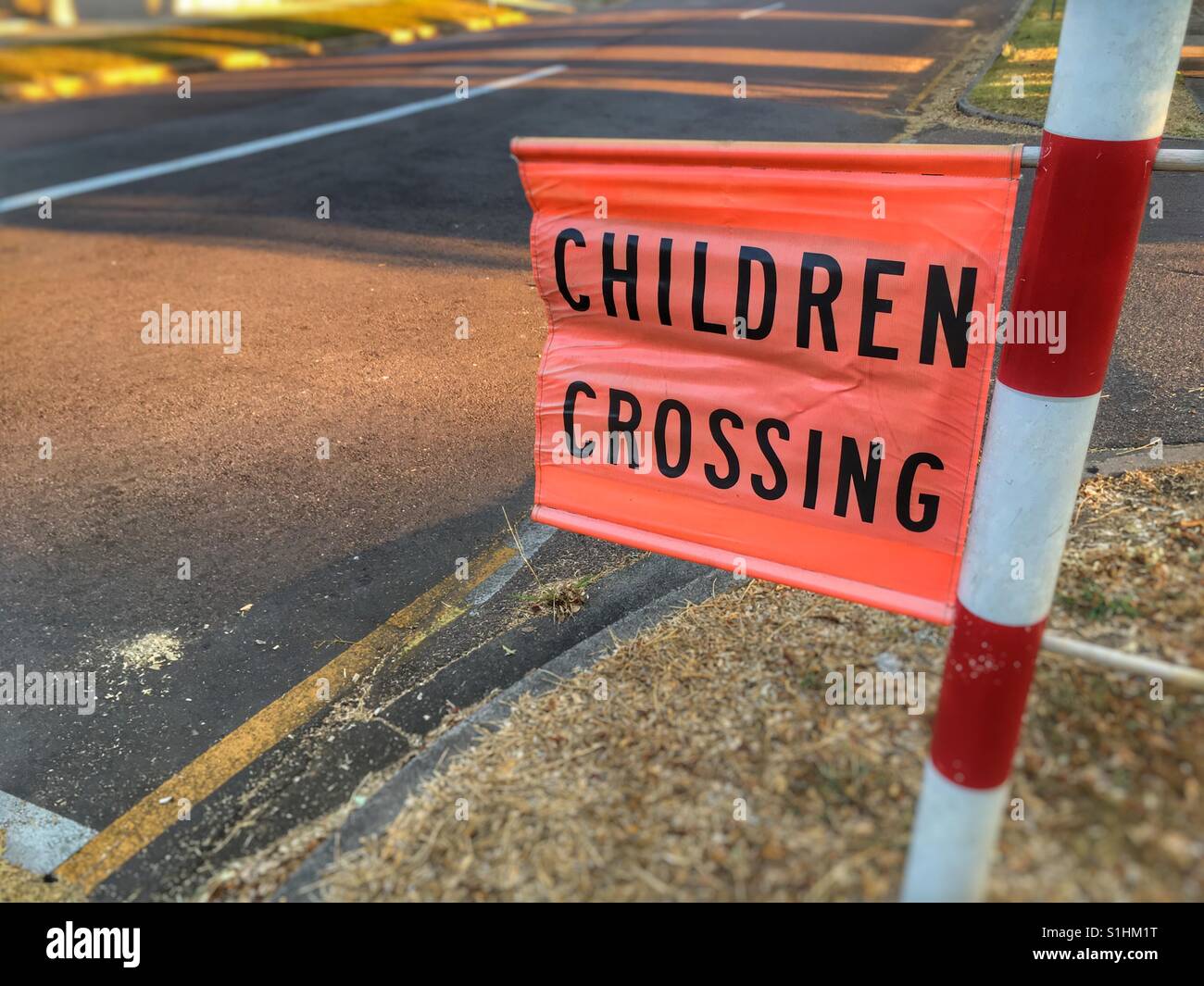 Children crossing sign Stock Photo - Alamy