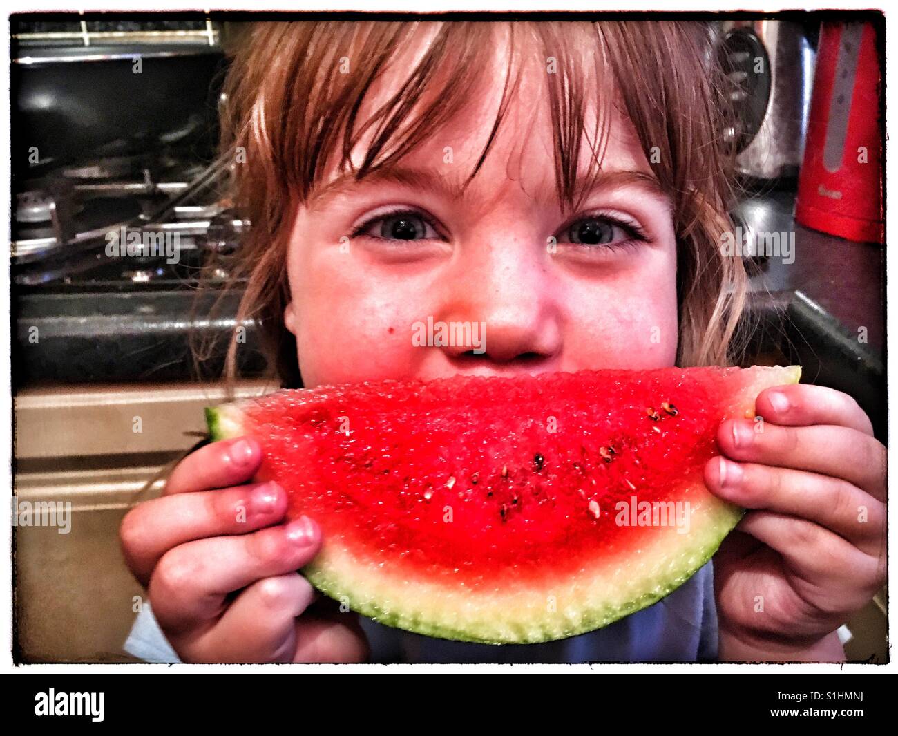 5 Year Old Girl With Watermelon Smile Stock Photo Alamy 5-year-old-girl-with-watermelon-smile-stock-photo-alamy