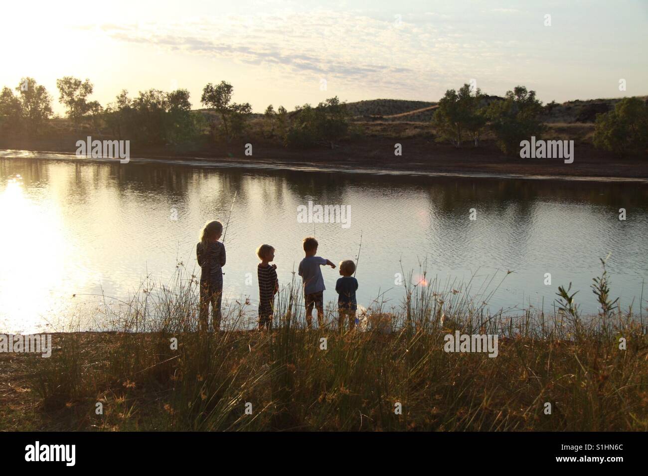 Gone fishing in the Pilbara Stock Photo - Alamy