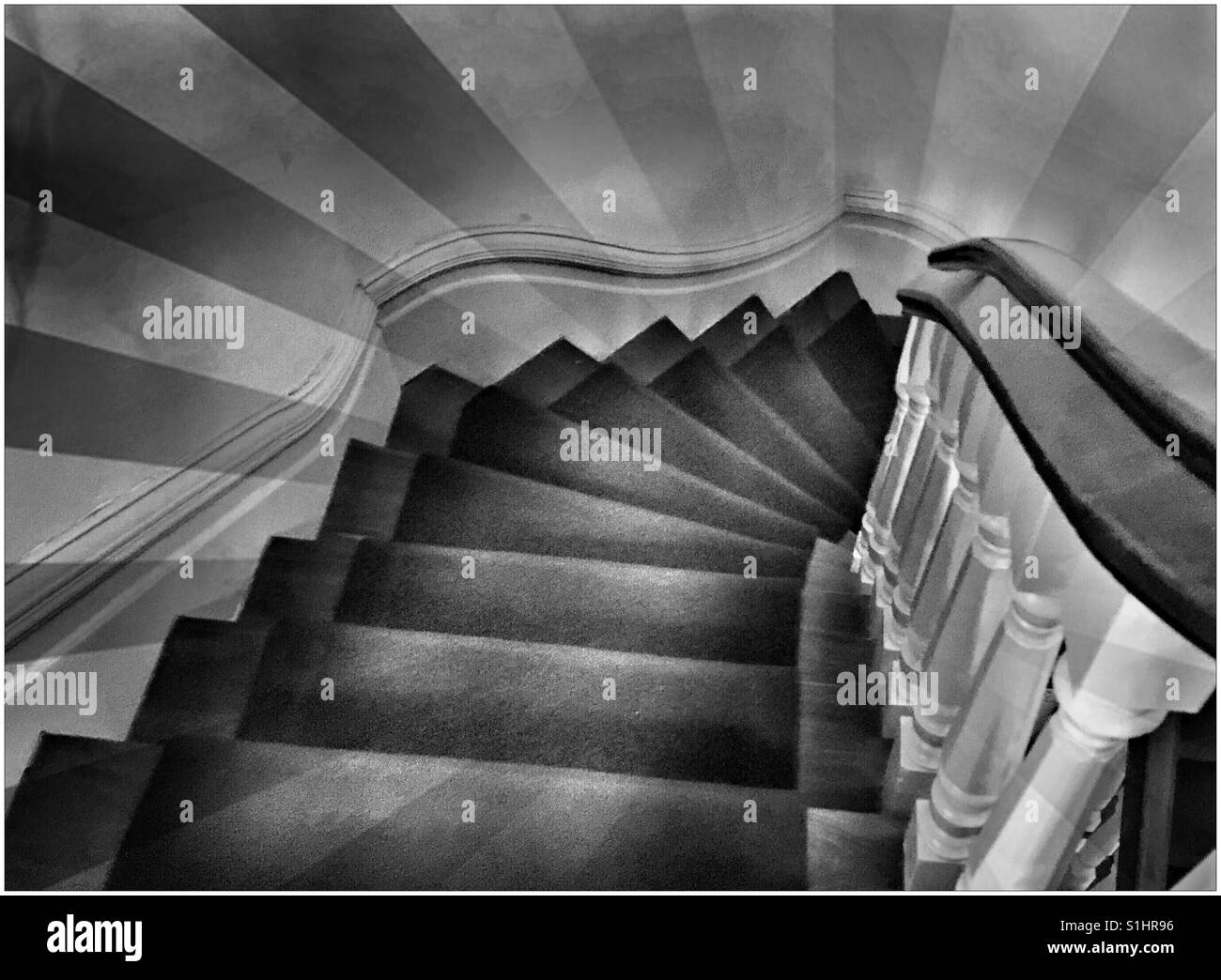 Old Stair Case Stock Photo - Alamy
