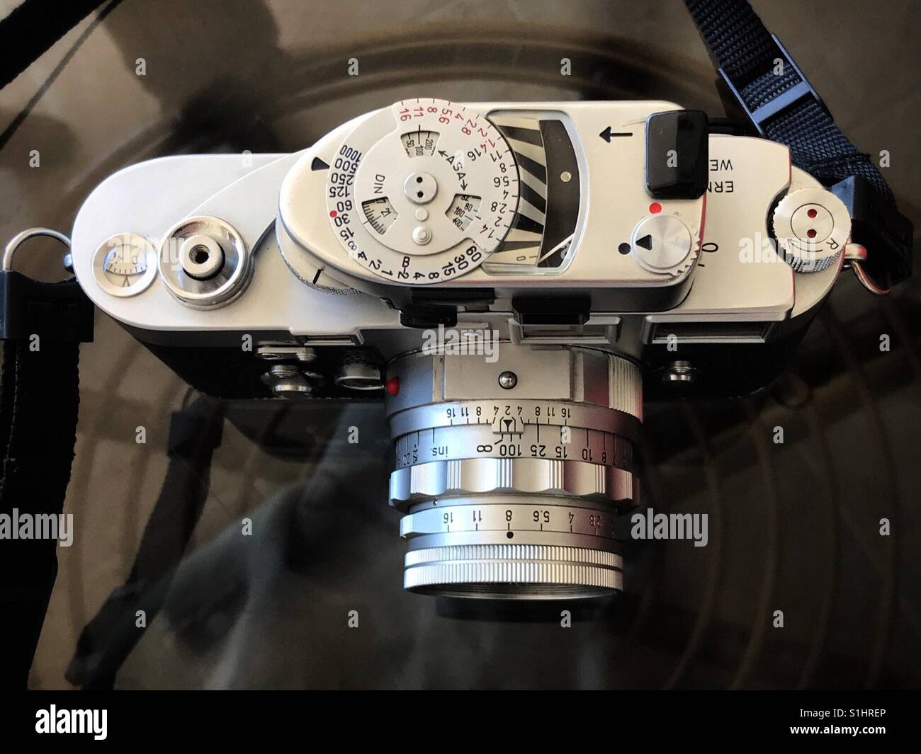 Leica M3 camera with Leica MR light meter attached. 1957 vintage ...
