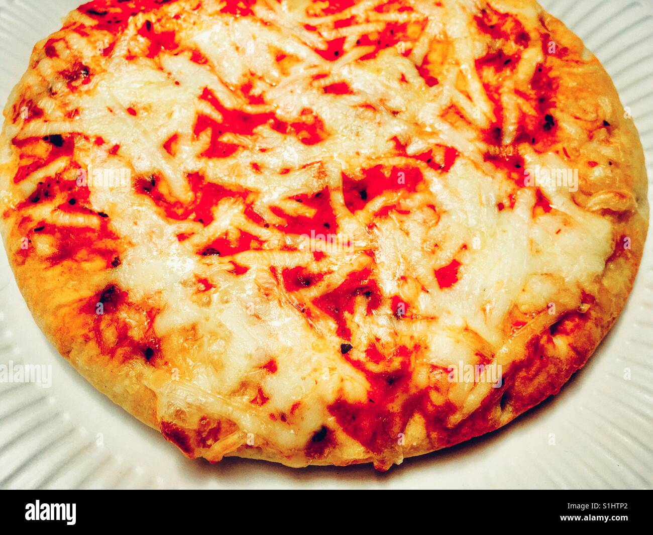 Cheese and tomato pizza Stock Photo - Alamy