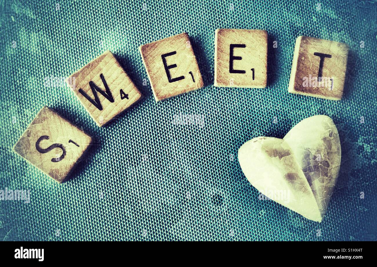 Sweetheart letters hi-res stock photography and images - Alamy